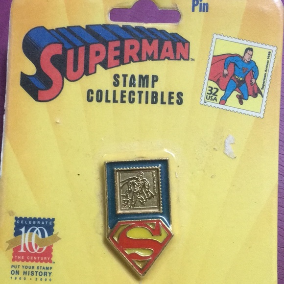 Accessories | Vintage Superman Pin | Poshmark